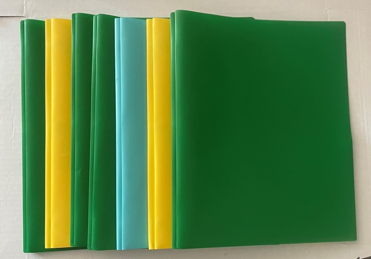 Plastic Presentation Folders Office Depot C Line Rainbow Document