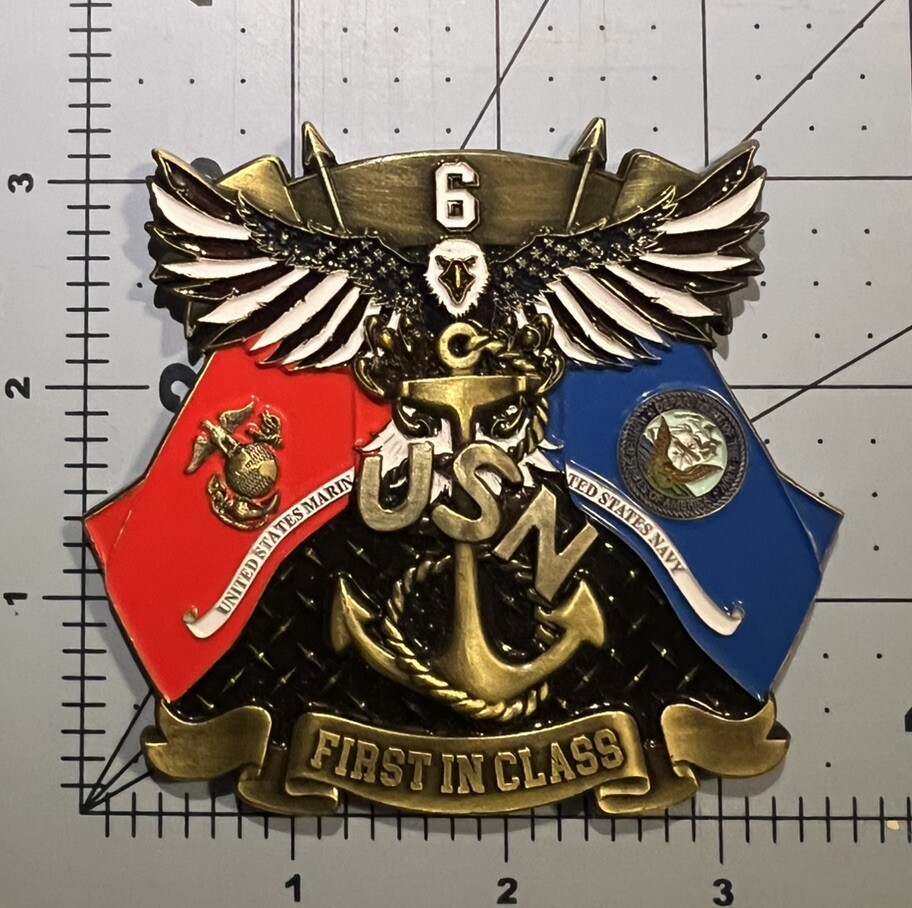 USS AMERICA LHA 6 Chief Petty Officer CPO Challenge Coin U.S. Navy | eBay