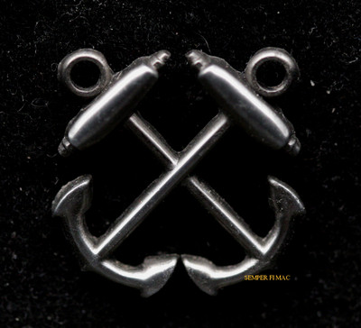 BOATSWAIN'S MATE BM RATING HAT LAPEL HAT VEST PIN UP BADGE US NAVY ...