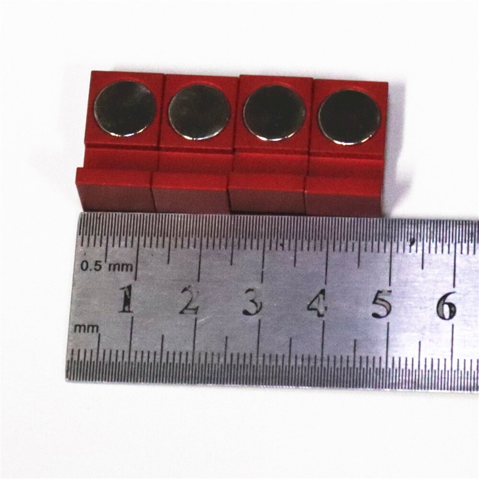 (Red) Magnetic Parallel Keepers HXH, Holders. Dual Magnets! Vise,CNC ...