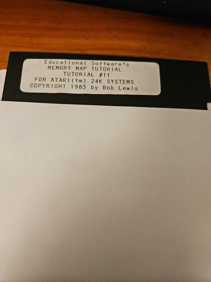 Educational Software's MEMORY MAP TUTORIAL #11 by Bob Lewis for Atari ...