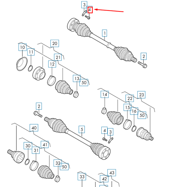 Audi A3 8p Front Drive Shaft Socket Head Bolt N90991102 Genuine for ...