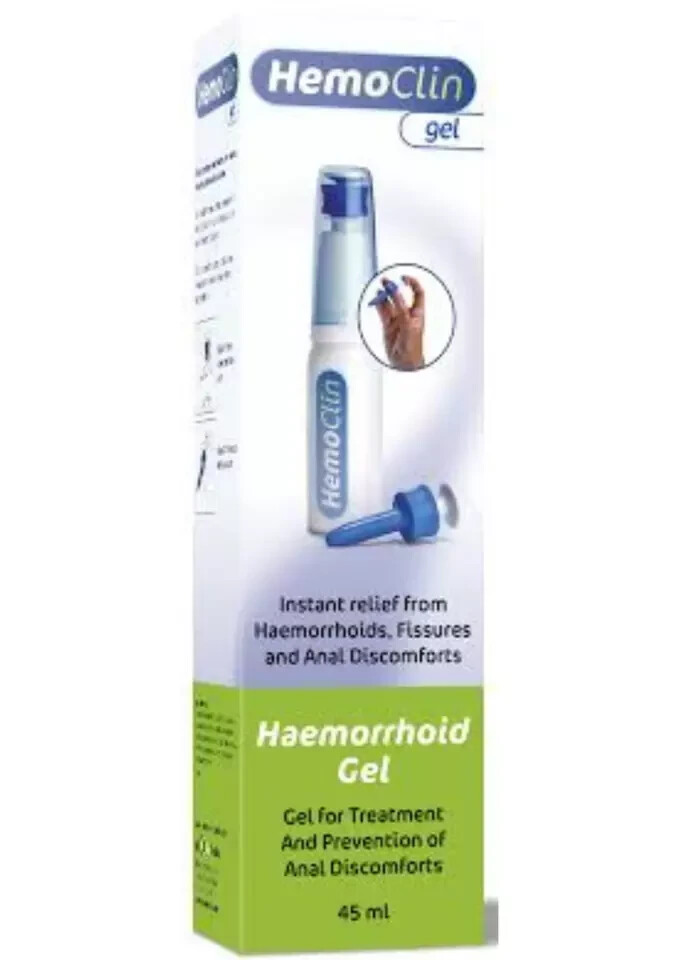 Hemoclin & Anal Fissure Pain Relief - Gel With Applicator 45ml X5 BOX ...