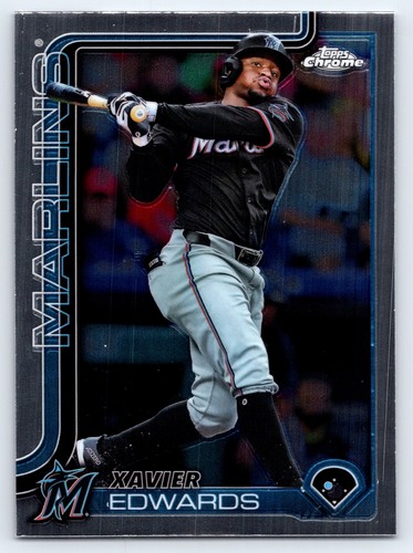 2025 Topps Chrome – 115 Xavier Edwards Miami Marlins | eBay
