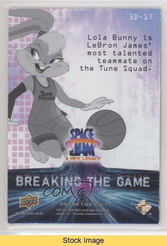 2021 Upper Deck Space Jam A New Legacy Breaking the Game 3D Lola Bunny ...