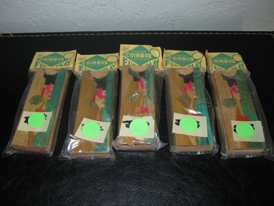 Japan Magic Trick Disappearing Coin Wood Box 60's-70's sealed 5 items ...