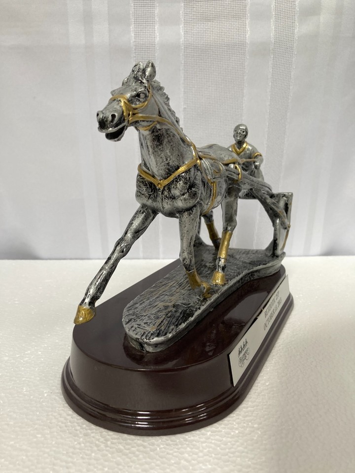 Balmoral Park, IL. 10/13/2013 "Molly Go Lightly" Harness Racing Trophy ...