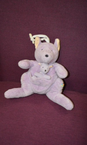 John Lennon Carter's Purple Kangaroo Musical Plush Stuffed Pull Toy 11 ...