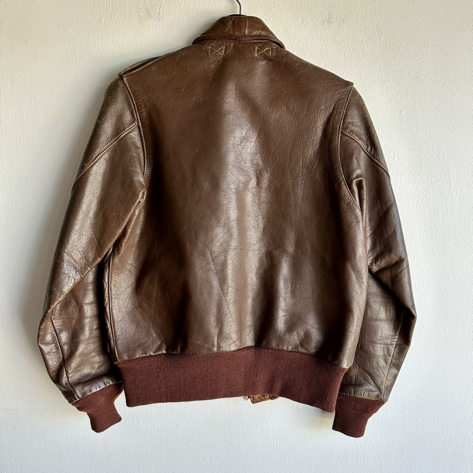 Original WWII US Army Air Corps Dubow A-2 Flight Jacket Mint Condition ...