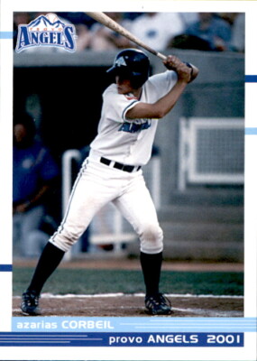 2001 Provo Angels Grandstand #19 Azarias Corbeil Margate Florida ...