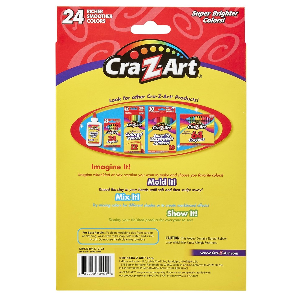 Cra-Z-Art Modeling Clay 17.5 oz 24 Count 10901 | eBay