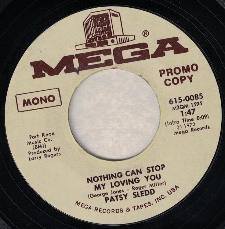 1972 PATSY SLEDD NOTHING CAN STOP MY LOVING YOU MEGA PROMO 45 MONO ...