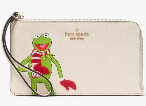 Kate Spade Medium L-Zip Wristlet Disney Muppets Ivory White KJ068 NWT ...