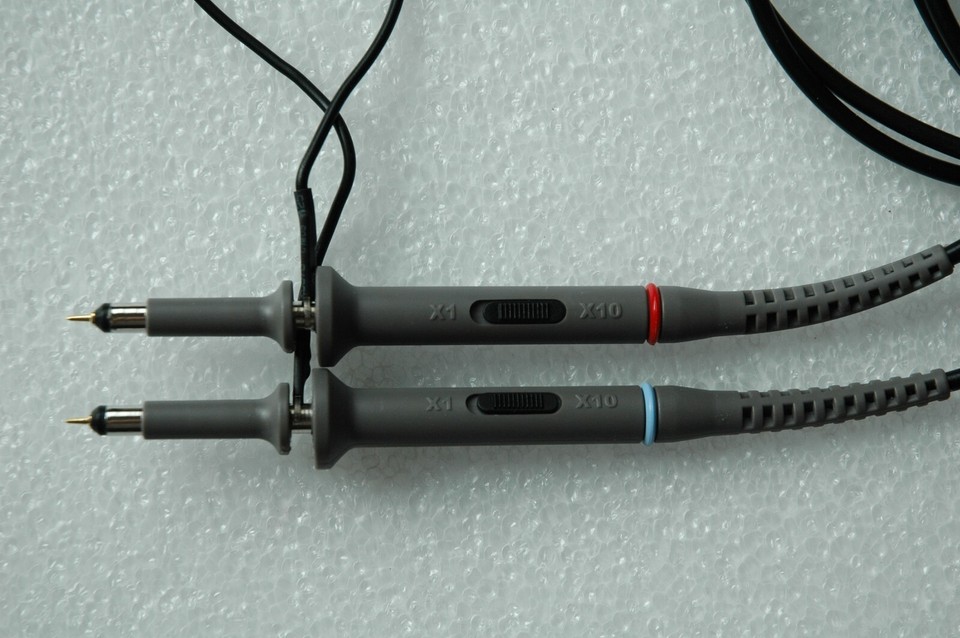 2x 100MHz Oscilloscope Scope analyzer Clip Probe test leads kit for HP ...