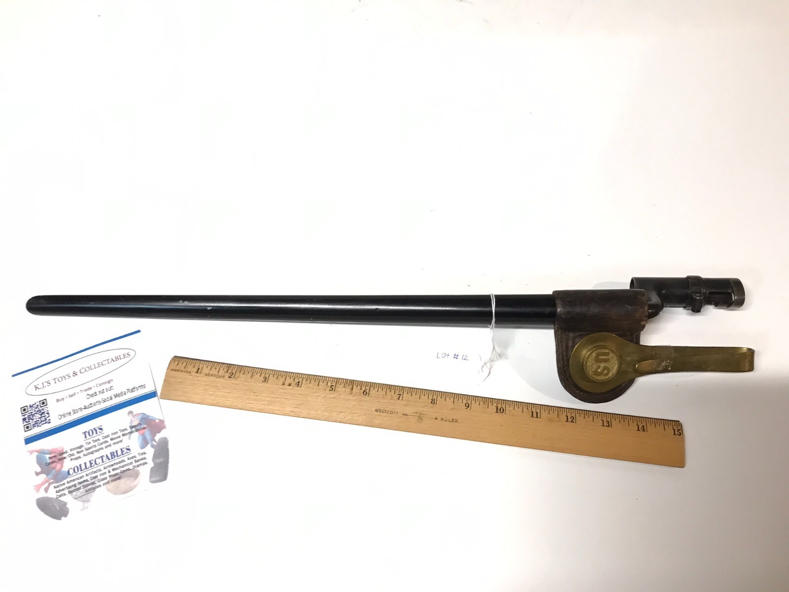 U.S. Model 1873 Springfield 45-70 Rifle Trapdoor Socket Bayonet ...