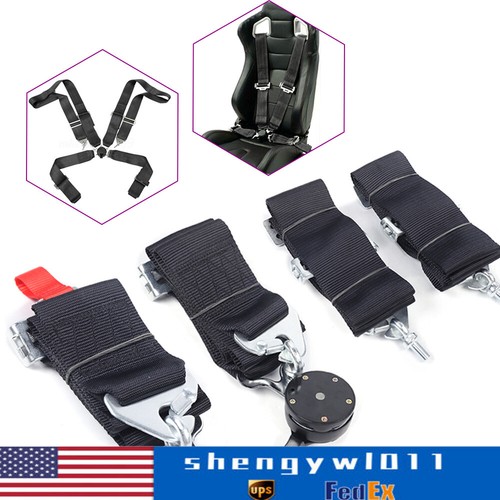 3" Inch 4 Point Quick Release Cam Lock Seat Belt Racing Harness Belt ...