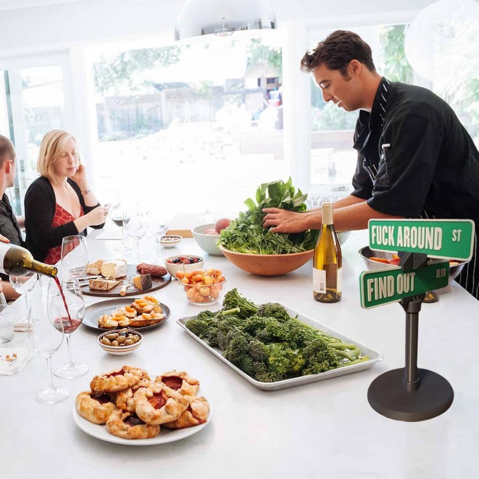 F Around & Find Out Street Sign Desk Decor Fuk Around And Find Out Home ...