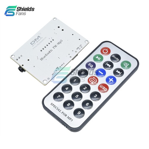 Wireless Audio Bluetooth MP3 FM Decoder Board Remote Module USB TF ...