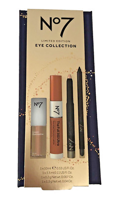 No 7 No7 EYE COLLECTION GIFT SET Mascara, Liquid Eyeshadow, Eyeliner ...