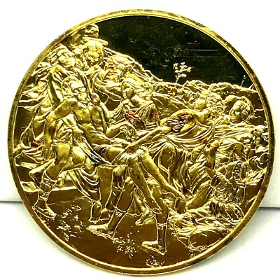 1976 The Entombment Raphael Gold Electroplate Sterling Silver Proof ...