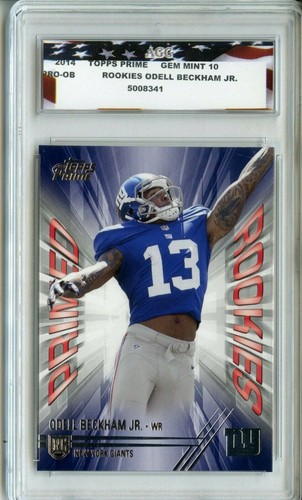 2014 Topps Prime Odell Beckham Jr. Rookie AGC 10 Gem Mint Los Angeles ...
