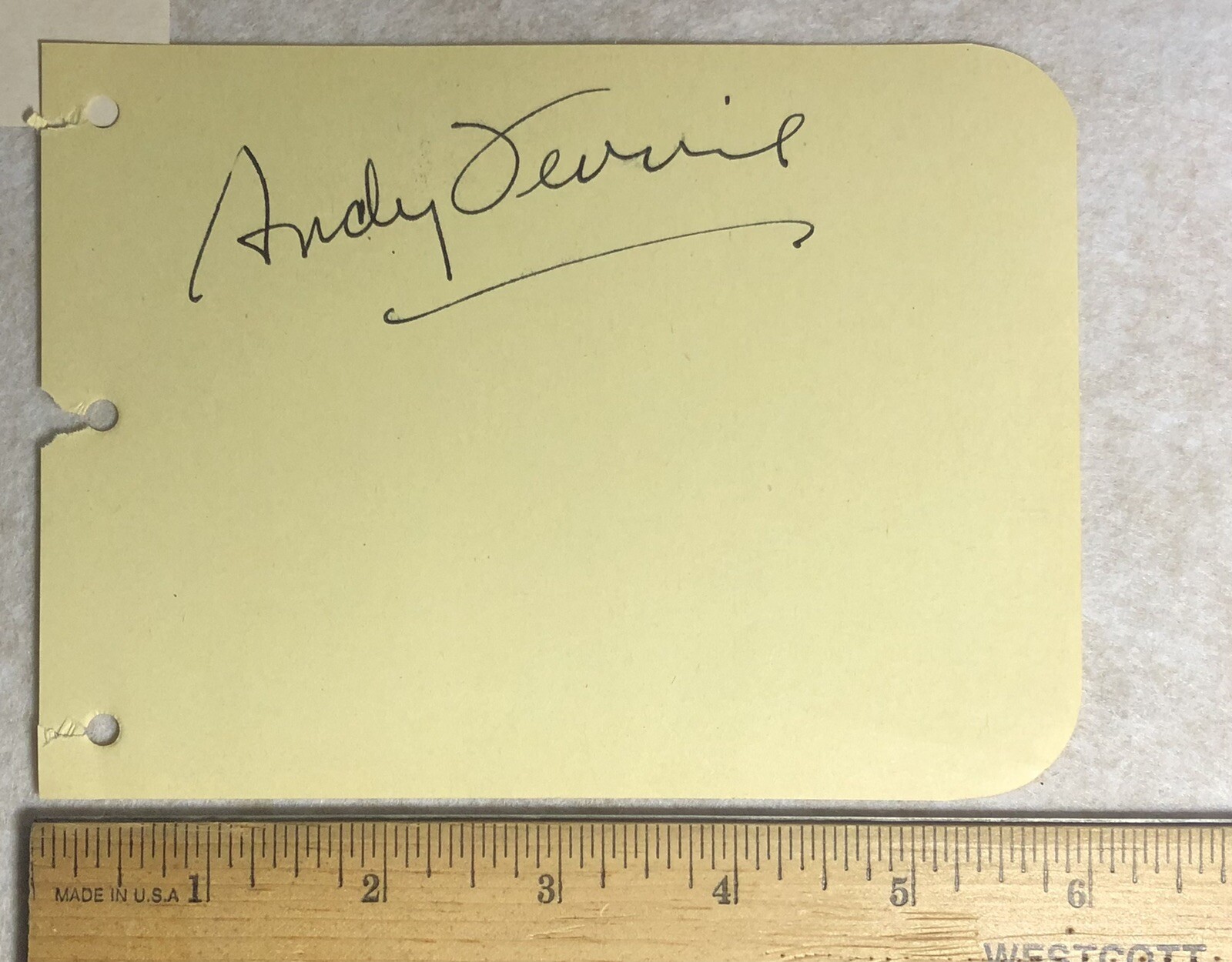 ANDY DEVINE Signed Autograph With Authenticity | eBay