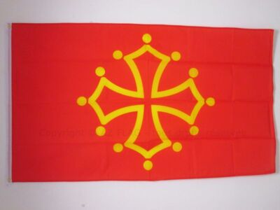 MIDI-PYRÉNÉES - OCCITANIE FLAG 3' x 5' - FRENCH REGION OF MIDI-PYRÉNÉES ...