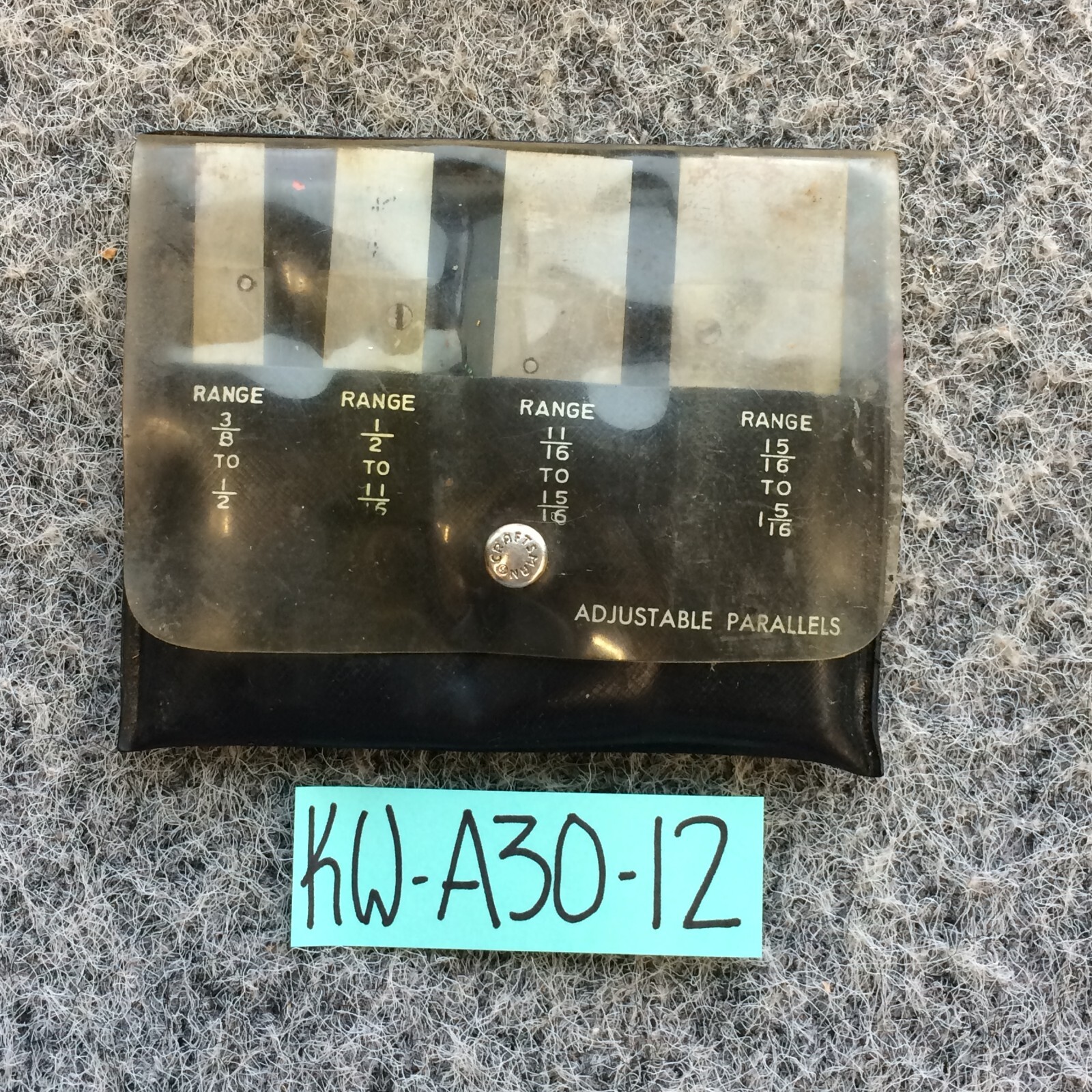 Vintage Craftsman Commercial Adjustable Parallels 3873 3/8-1 5/16 ...