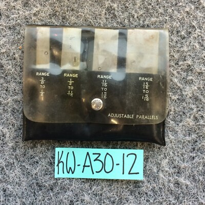 Vintage Craftsman Commercial Adjustable Parallels 3873 3/8-1 5/16 ...