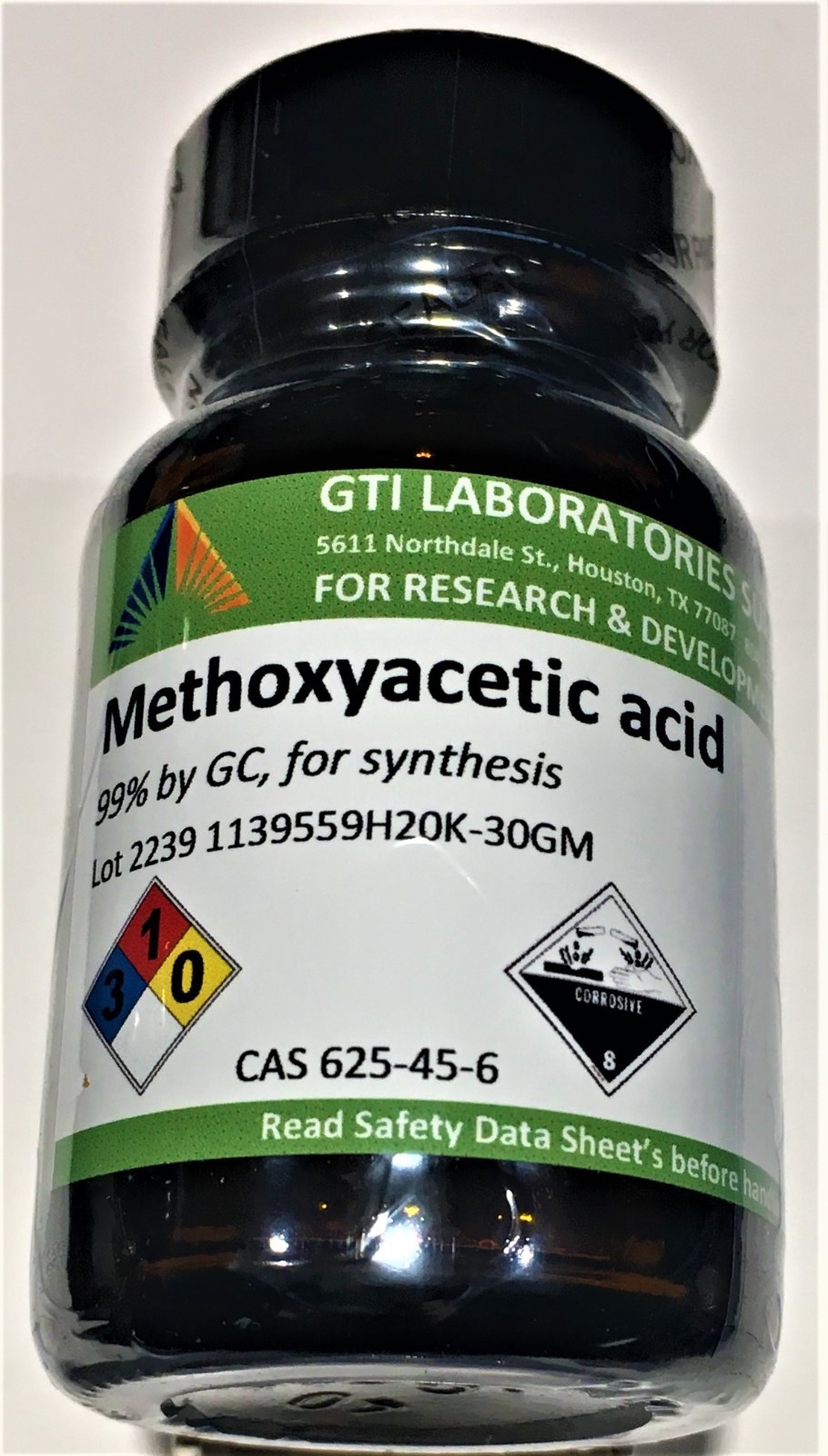 Methoxyacetic acid, 98+%, for synthesis, 30g | eBay