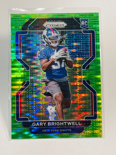 GARY BRIGHTWELL 2021 Panini Prizm GREEN PULSAR Prizm RC ROOKIE Parallel ...