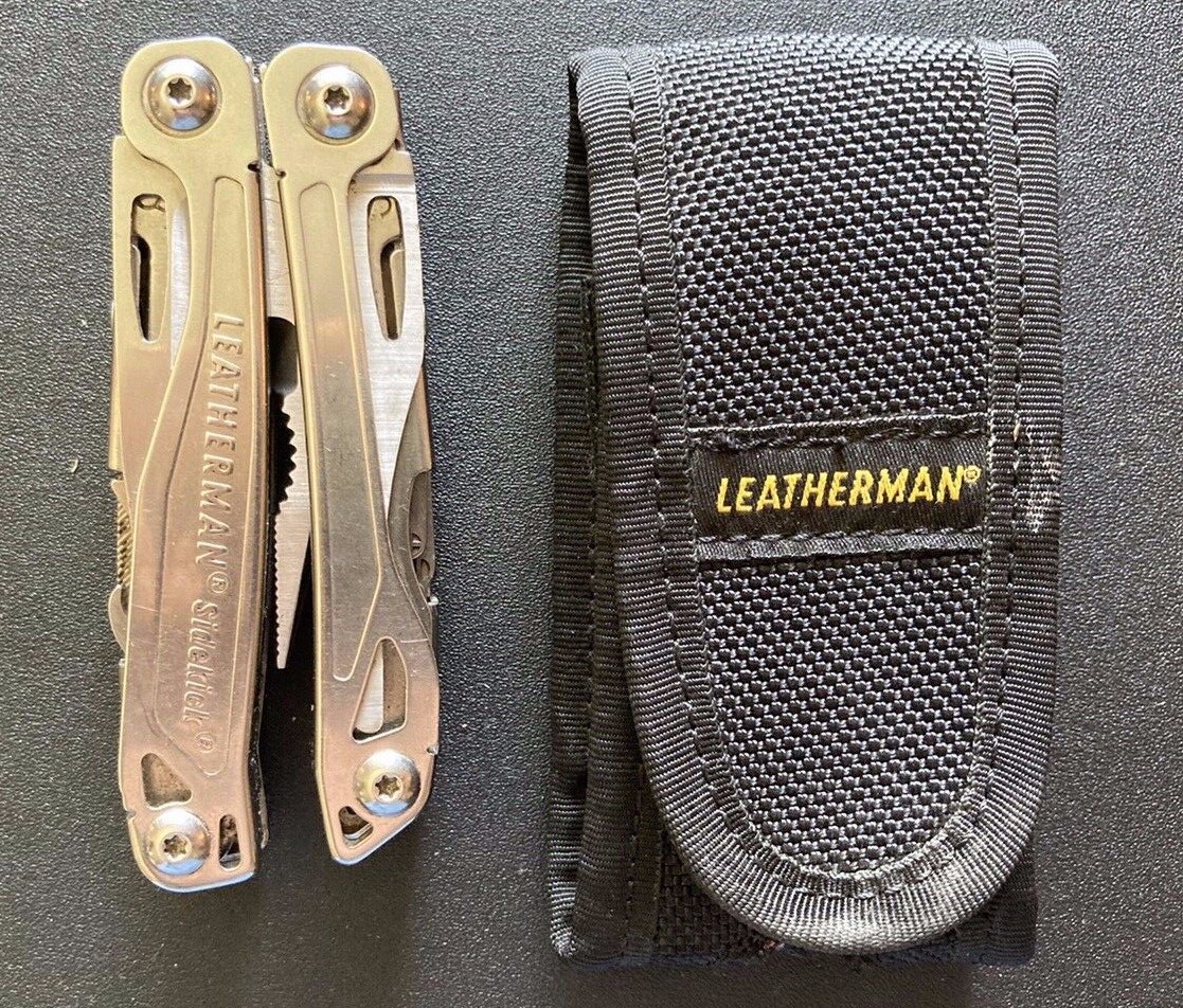 Leatherman Sidekick Stainless Steel Multi-Tool Pliers with Nylon Sheath ...