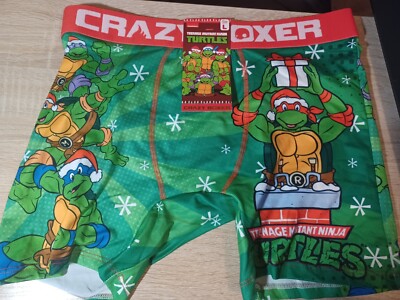 Teenage Mutant Ninja Turtles Holiday Boxer Briefs Large 36-38 NEW CRAZY ...