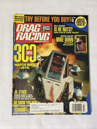1996 July Drag Racing Magazine Mike Dunn A Top Fuel Racer (CP395) | eBay
