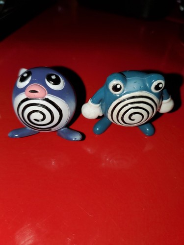Poliwag Poliwhirl Magikarp Totodile TOMY Pokemon Miniature Figure 1999 ...