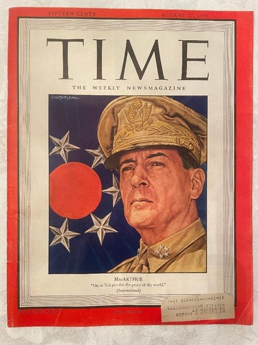 AUG 1945 VINTAGE TIME MAGAZINE GEN MacARTHUR on cover | eBay