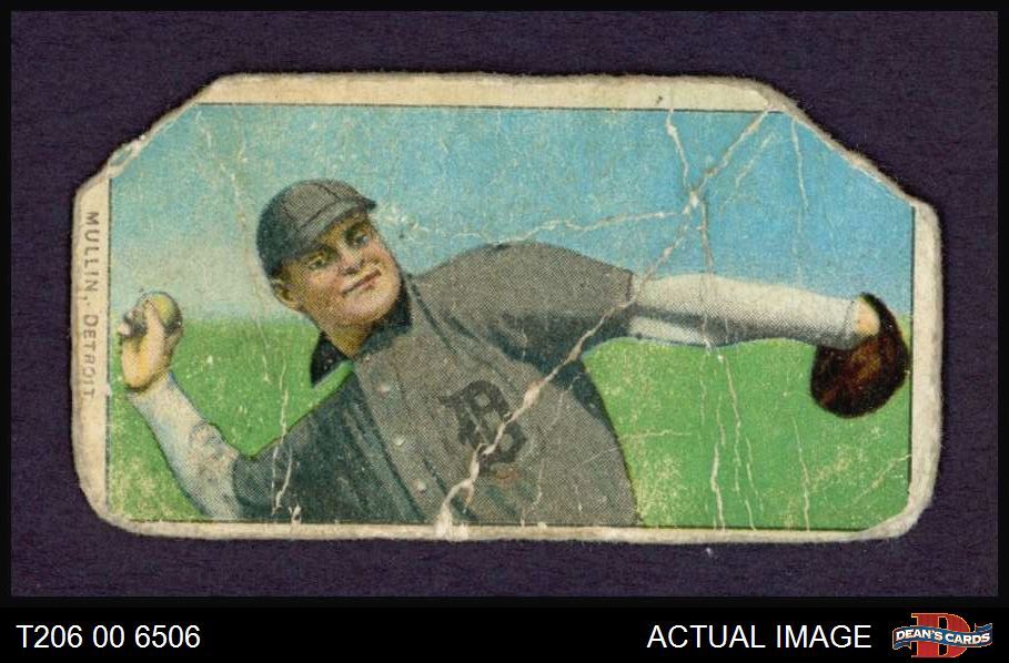 1909 T206 George Mullin Throwing Tigers VARIATION AUTHENTIC | eBay