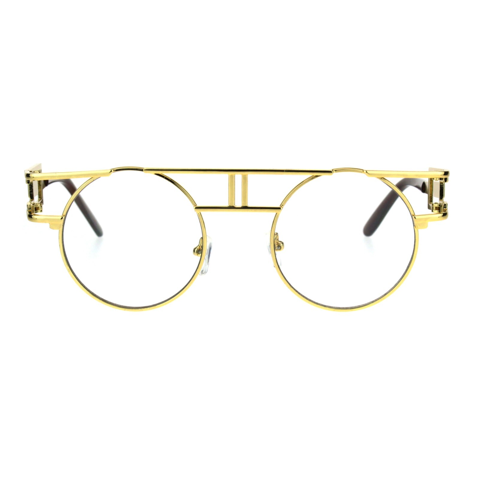 Unique Hippie Groove Pimp Round Circle Lens Eyeglasses Light Go | eBay