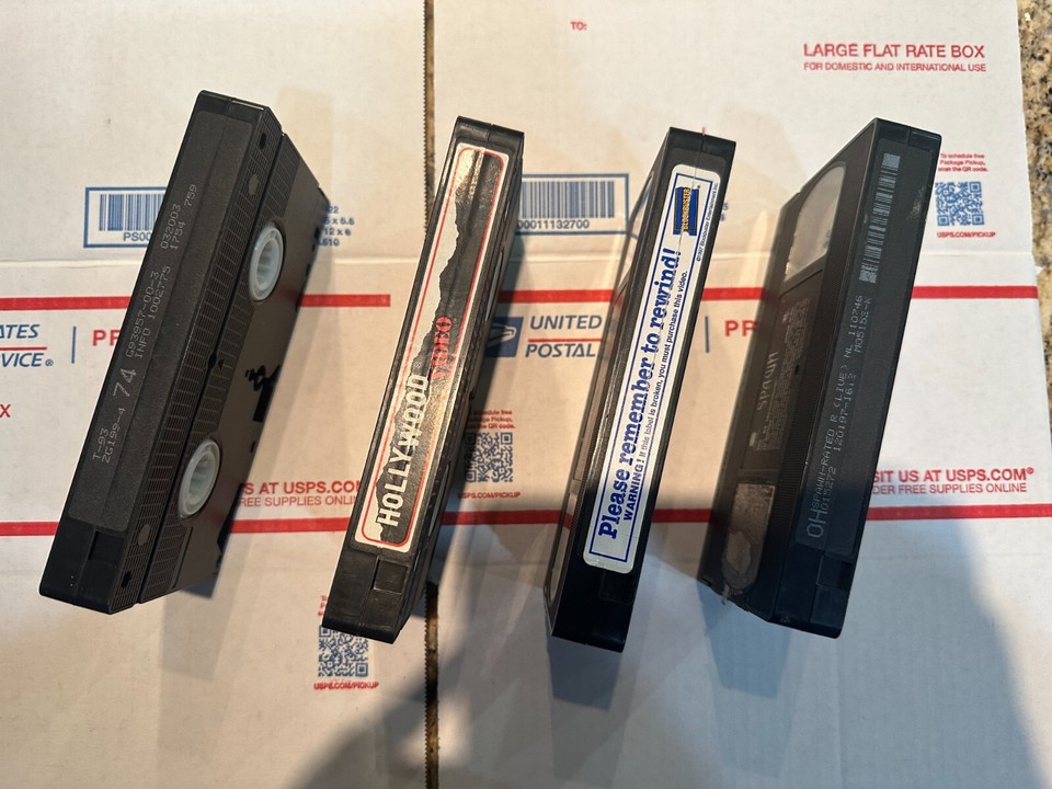 RARE Blockbuster VHS Clamshell Case Lot 5 Cases 9 Tapes - Hollywood CA ...