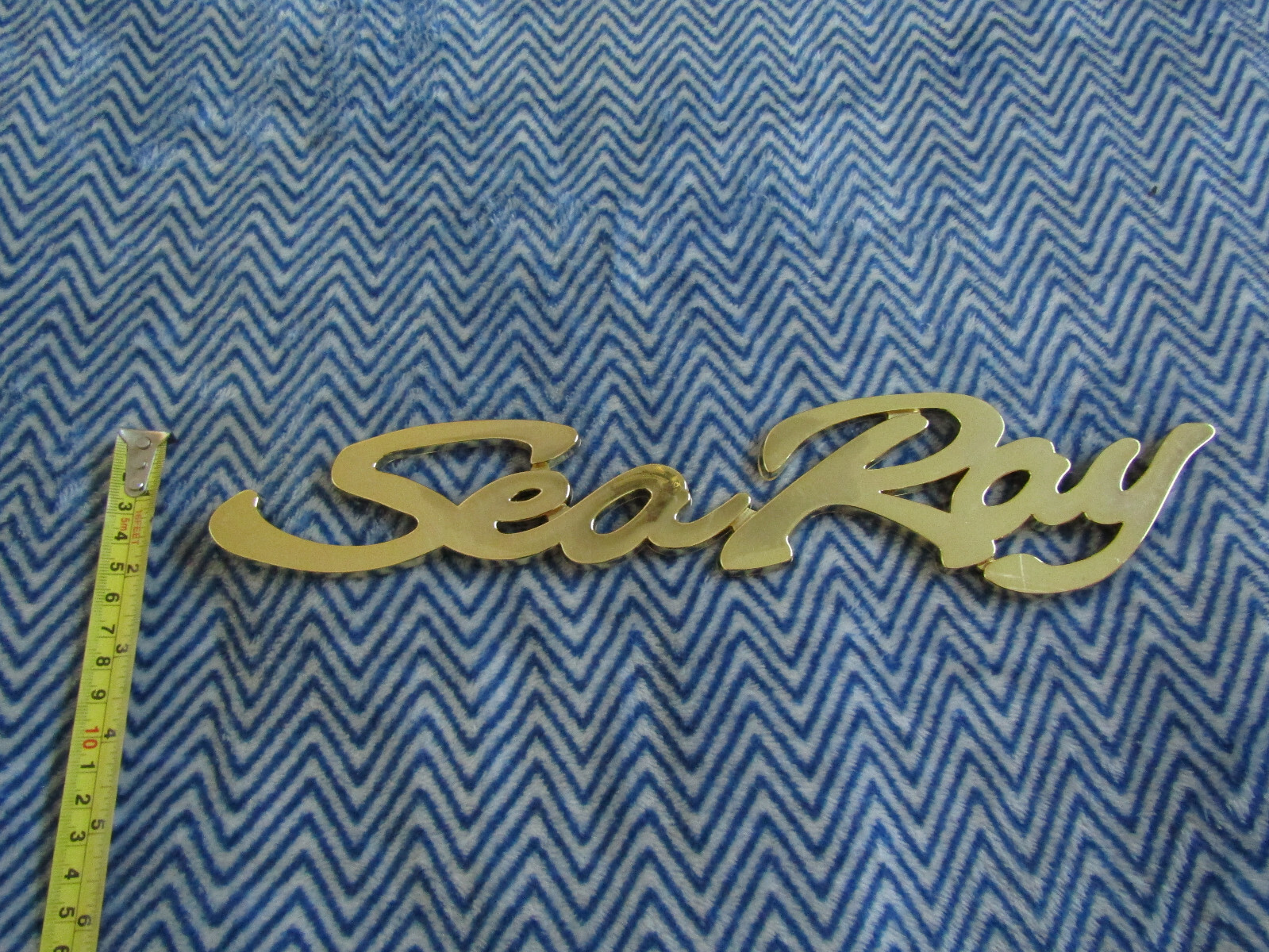 SEARAY SEA RAY BOAT MARINE SUNDANCER GOLD SCRIPT LOGO EMBLEMS SET OF ...