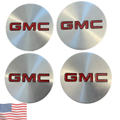 GMC 65mm Car Wheel Center Hub Cap Badge Emblem Sticker Silver | 4pcs ...