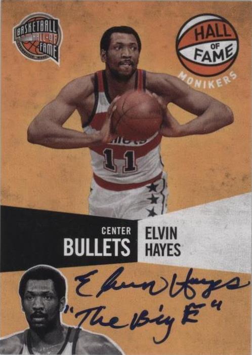 2009-10 Panini Basketball Hall of Fame - Monikers Elvin Hayes #6 /99 ...