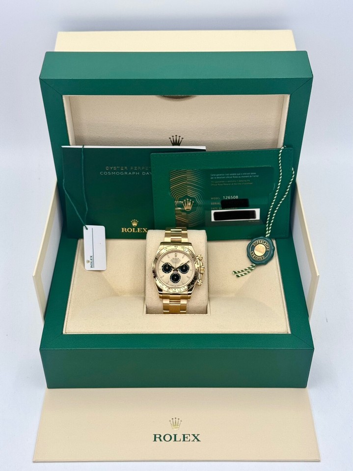 NEW 2025 Rolex Daytona 40mm 126508 18K Yellow Gold Pikachu Dial | eBay