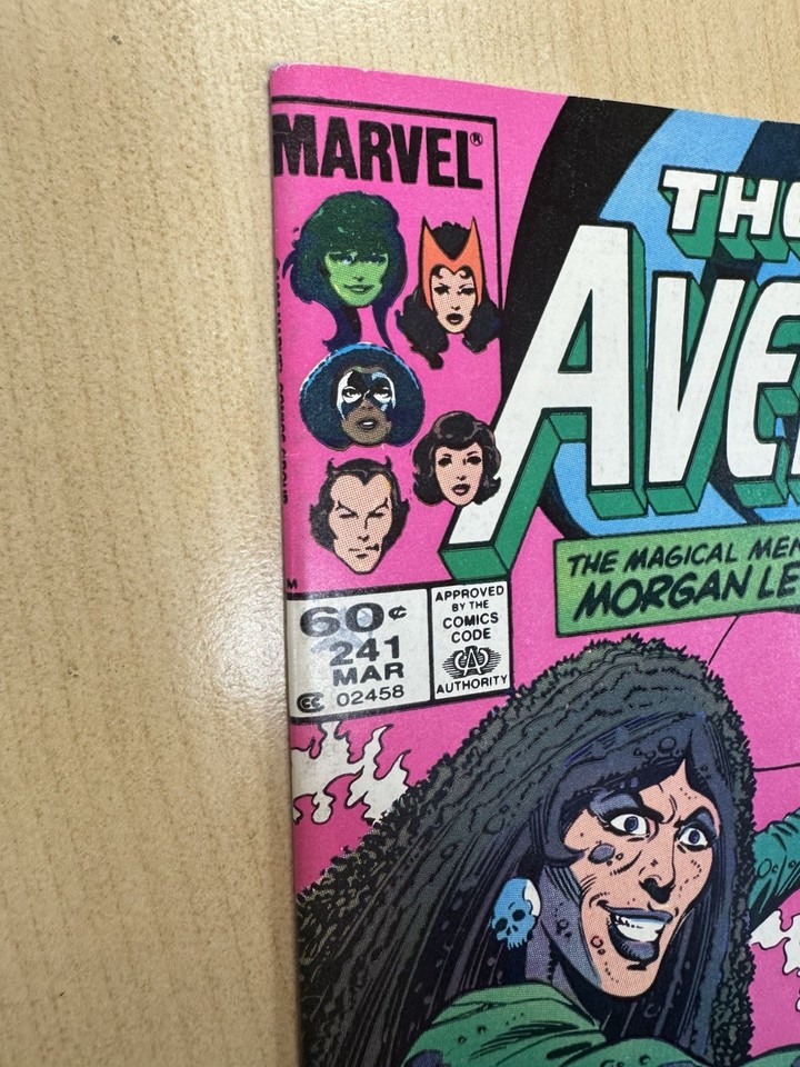 The Avengers 283 Marvel Comics 1984 VF+, Mark Jewelers 💎Rare Insert ...