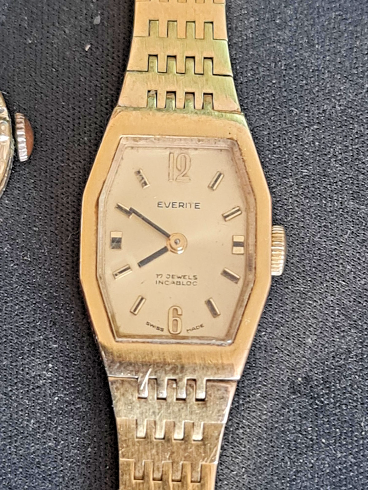 4x Vintage Ladies' Gold Watches, Job lot, Kasper, Charn, Everite etc ...