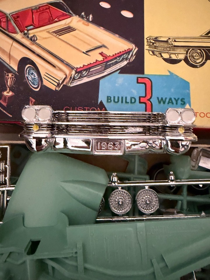 JOHAN 1963 CADILLAC DEVILLE CONV. ORIGINAL KIT #4363:149 UNBUILT MISSING BODY | eBay