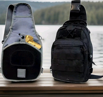 Concealed Carry Crossbody Gun Bag for Men, CCW Sling Bag Pocket Right ...