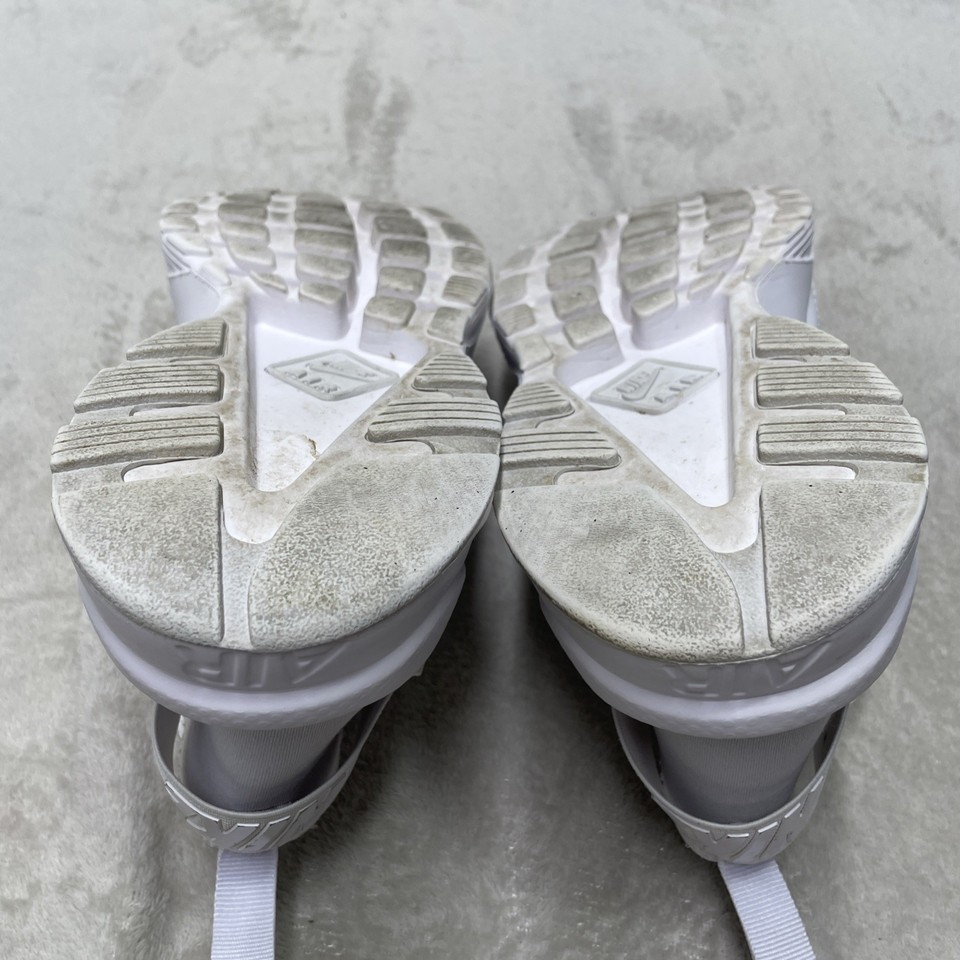 Nike Air Huarache Run Ultra Mens 8.5 Triple White Athletic Running ...