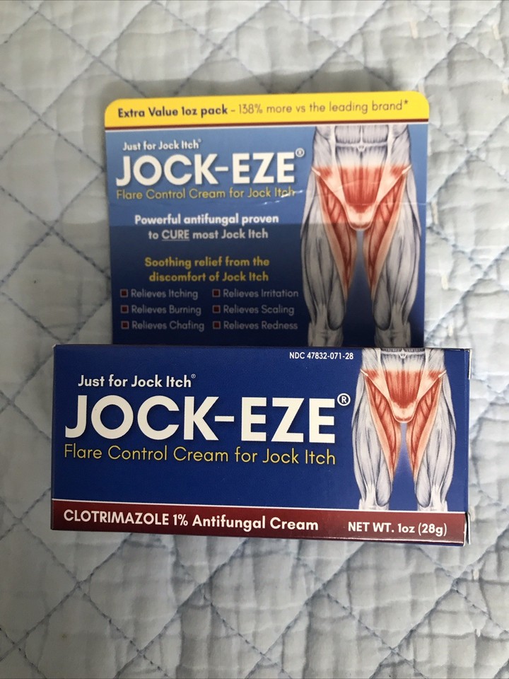 JOCK-EZE Flare Control Cream for Jock Itch Antifungal Cream 1 oz | Exp ...