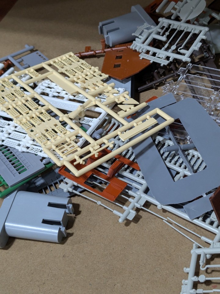 Assorted N Scale Scratch-Builders Delight - Walls, Windows, Doors ...